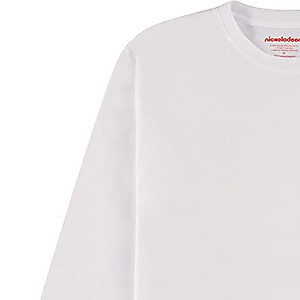 Mens Spongebob Squarepants Shirt - Spongebob, Patrick & Krusty Krab Long Sleeve Tee (Krabby White, X-Large)