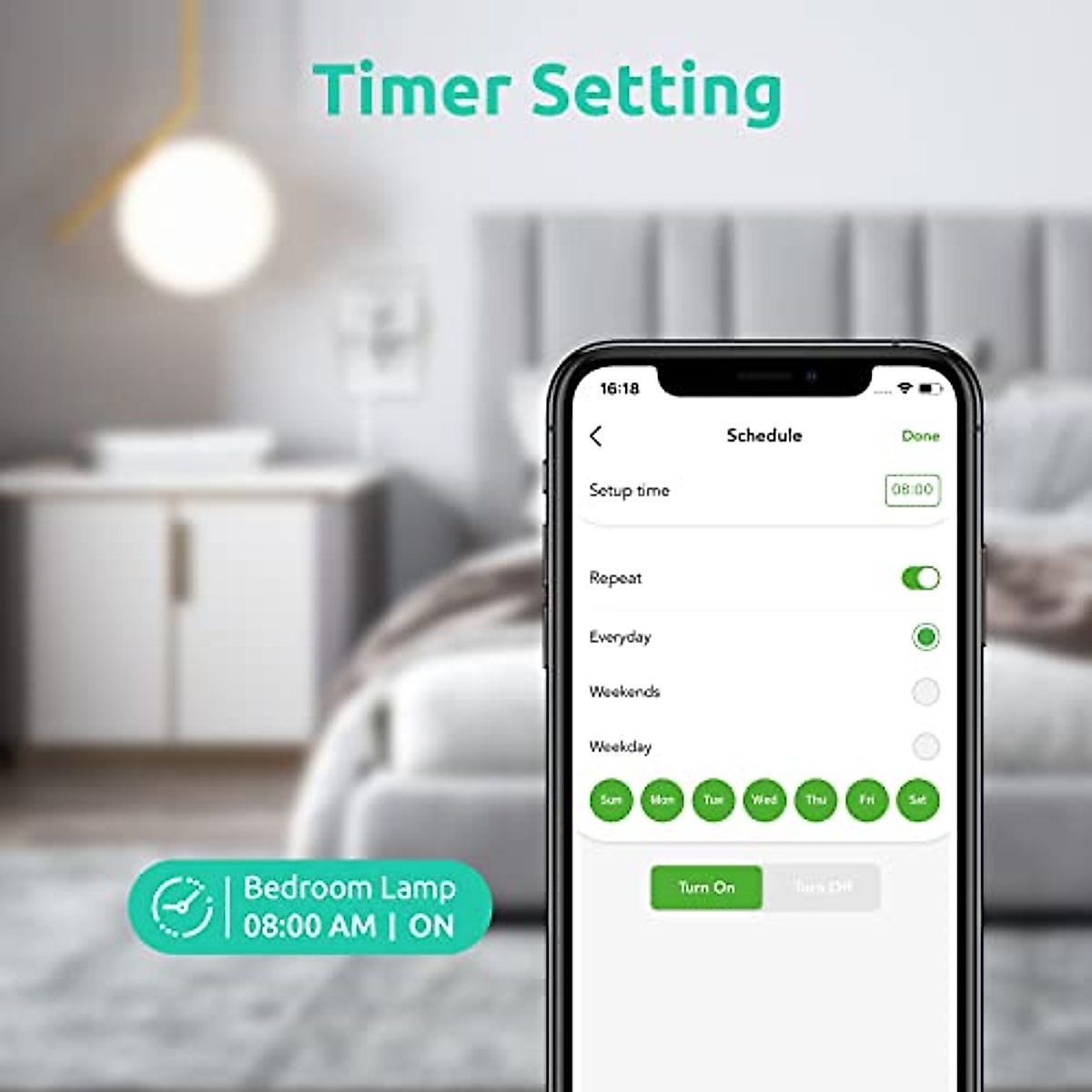 VOCOlinc Homekit Smart Plug Works with Alexa, Apple Home, Google Assistant, WiFi Smart Plug That Work with Alexa, Electrical Timer Outlet Support Siri, No Hub Required, 15A, 2.4GHz, 110～120V (1 Pack)