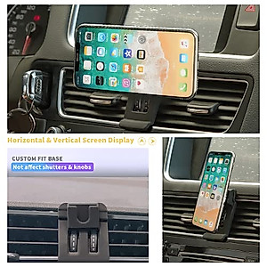 KUCOK Car Phone Holder Mount Magnetic Custom Fit for Audi Q5 2009-2017,Car Phone Stand Invisible Fit for Audi Air Vent Dashboard,Hands Free Car Phone Cradles for 3-7 Inch Phone