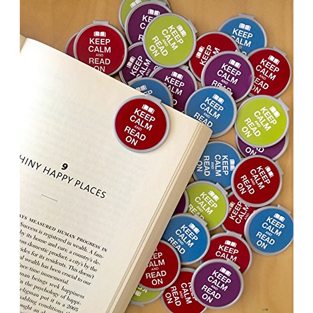 Keep Calm & Read ON Bulk Bookmarks for Teens - 75 Bookmarks for Kids Girl’s Boys- School Student Incentives – Library incentives – Reading Incentives - Party Favor Prizes - Classroom Reading Awards!
