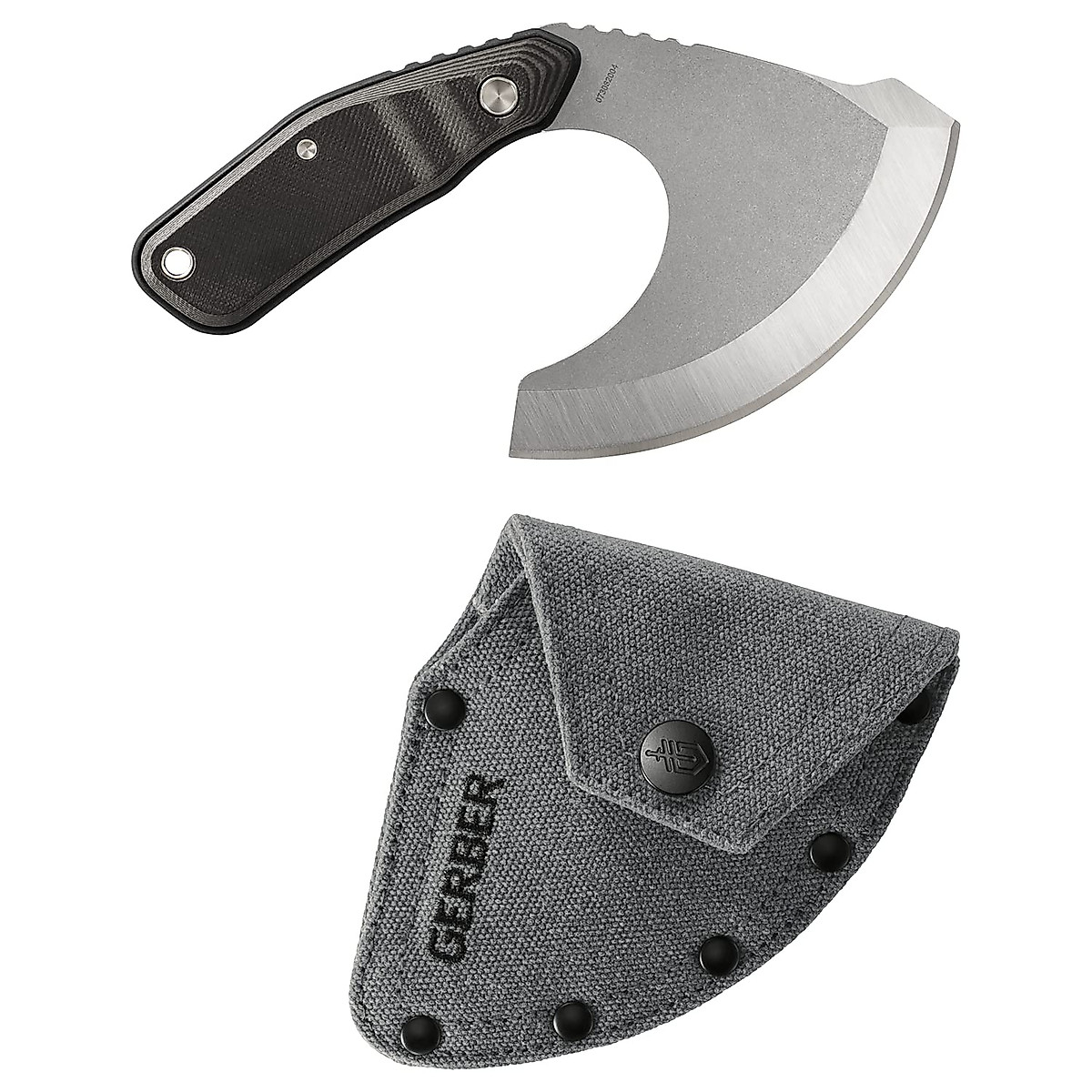 Gerber Gear Downwind Ulu - Ulu Knife with Sheath for Hunting Gear - Olive