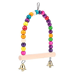 YARNOW Wooden Toys Indoor Hammock Indoor Hammock Climbing Toys 2 Pcs Wooden Bid Swings Bid Limbing Swing Ng Swing Swing Toys Toys Olof Paot Bird Toy Bird Toy Bird Toy Indoor Swing