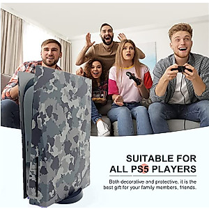 Camouflage Faceplate for PS5 DIY Replacement Plate Hard Shell for PS5 Disc Edition AntiScratch