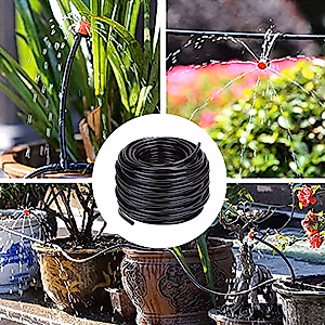 Hourleey 50 Feet Blank Distribution Tubing Irrigation Drip Hose, 1/4 Inch Drip Line