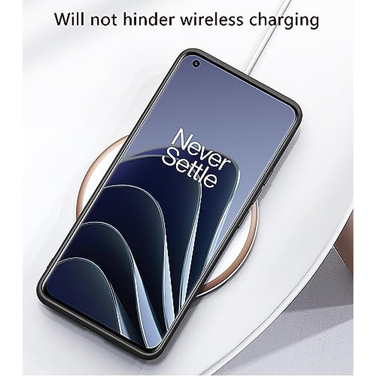 Puxssul for OnePlus 10 Pro 5G Case, Soft TPU Artificial Leather case,Extremely Light Ultra-Light Camera Protection Leather Cover Case for OnePlus 10 Pro 5G (White)