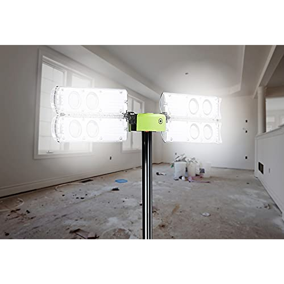 PowerSmith Voyager PVLR8000A-C 8000 Lumen Collapsible Cordless Tripod LED Work Light. Bare Light Only. 3-Way Power. AC or DC Adaptor or Battery Needed to Use Light