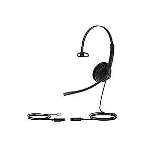 Yealink YHS34 Mono Analog Wired Headset - QD to RJ9