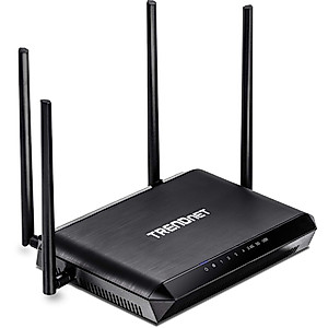 TRENDnet AC2600 MU-MIMO, Wireless Gigabit Router, Equipped with Beamforming Antennas ideal for extreme 4K streaming and Lag Free gaming, TEW-827DRU (Renewed)