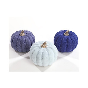 DN DECONATION Thanksgiving Resin Pumpkin Figurines with Wheat Design, 4Pcs Small Fall Pumpkin Statue, Fake Pumpkin Table Centerpiece for Harvest Fall Gift