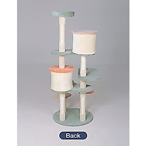 HYABi 63 inch cat Tree Creative Flower cat Climbing Frame cat Apartment with Flower Rest Platform(Large 7 Platforms)