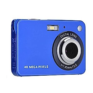 Digital Cameras for Photography Compact Waterproof Action Camera with 2.7K Ultra HD Video, 48MP Frame Grabs, Image Sensor, Live Streaming, Stabilization，Digital Camera Full HD Video Camera (Color : A