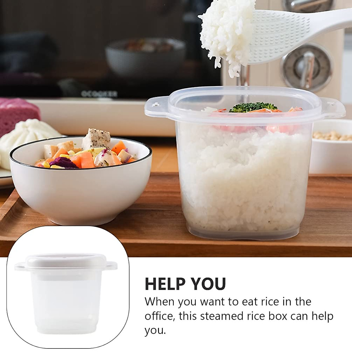 Microwave Rice Cooker Food Container: 2pcs Pasta Cooker Maker Oven Rice Cooker Steamer Microwave Cookware for Rice Chicken Pasta