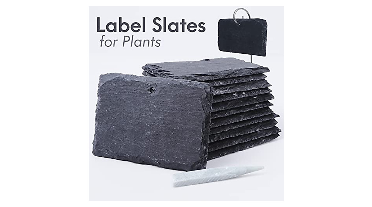 ARILEO Reusable Slate Garden Labels - Weatherproof & Durable Tags