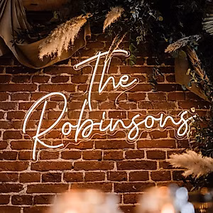 MOLCOVEX Custom LED Neon Signs for Wall Decor Personalized Name Lights for Wedding Bedroom Home Decor Game Room Bar Salon Birthday Party Business Large Logo (2 Lines Optional 18" to 60")