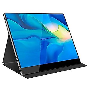 NewDream8 15.6 Inch Portable Monitor, 3840x2160P 4K UHD IPS Screen,HDR Gaming Office Expand Dual Monitor with Type-C USB HDMI for Mobile Laptop Xbox PS4 PC Phone, with Leather Cover