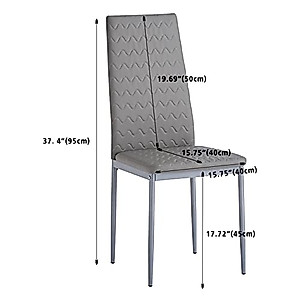 paonne Round Dining Table Set for 4, Glass Round Kitchen Table and Chairs for 4, 5-Pieces Table with Chair Set