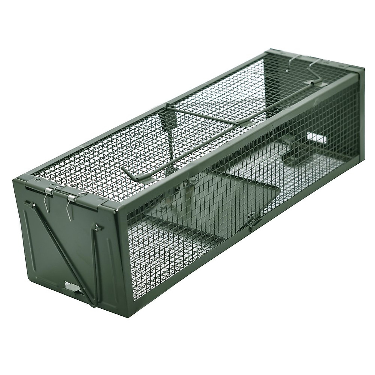 Humane Animal Live Cage Rat Cage Trap with 2 Doors for Mice Hamsters Chipmunks Rodents Gopher Control 15.2"x4.9"x4.2".