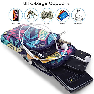 WATACHE Sports Arm Bag, Universal Unisex Armbands Exercise Workout Running Gym Armbands Phone Holder Pouch Case with Earphone Hole for iPhone, Samsung Galaxy and LG,#2Blue