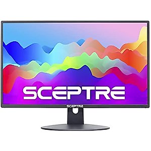 Sceptre 20" 1600 x 900 75Hz LED Monitor 2X HDMI VGA Built-in Speakers, Machine Black Wide Viewing Angle 170° (Horizontal) / 160° (Vertical) Machine Black 2021 (E209W-16003RT) (Renewed)