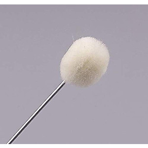 LASSUM 10 Pack Wool Daubers Ball Brush Leather Dye Tool Dye Dauber Dyeing Applicator with Metal Handle for DIY Crafts Projects