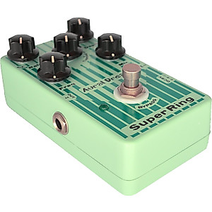 Aural Dream Super Ring Guitar Effect Pedal provides 2 ring modes and 6 modulation waveforms through adjusting Rate and fluctuating Depth to simulate Tubular Bell,Chime and Bells,True Bypass