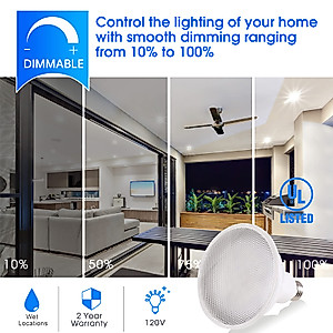 ENERGETIC 100W Outdoor Par38 Led Flood Light,1250lm,5000K Daylight,Dimmable, E26 Base,Waterproof Spot Bulb,UL Listed (12 Pack)