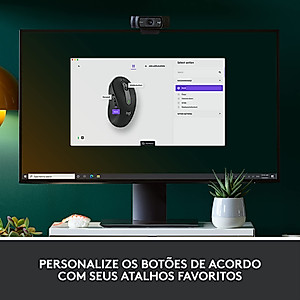 Logitech Signature M650 L Full Size Wireless Mouse - for Large Sized Hands, 2-Year Battery, Silent Clicks, Customizable Side Buttons, Bluetooth, Multi-Device Compatibility (Graphite)