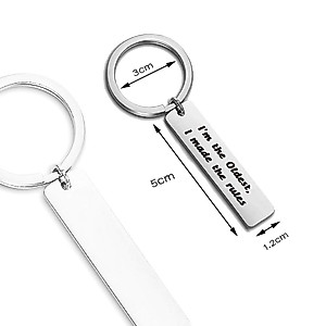 AKTAP Brother Keychain Sibling Jewelry Gift for Brother or Sister Family Jewelry Sister Gifts