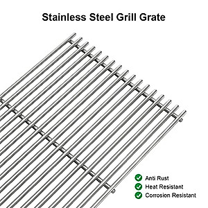 GLOWYE Grill Grates Replacement for Jenn Air 720-0336, 720-0163, Nexgrill 720-0163, 720-0430, 720-0433, Kirkland 720-0433, Permasteel PG-50400-S, Brinkmann 810-8534-S, Uberhaus, Perfect Glo (2-Pack)