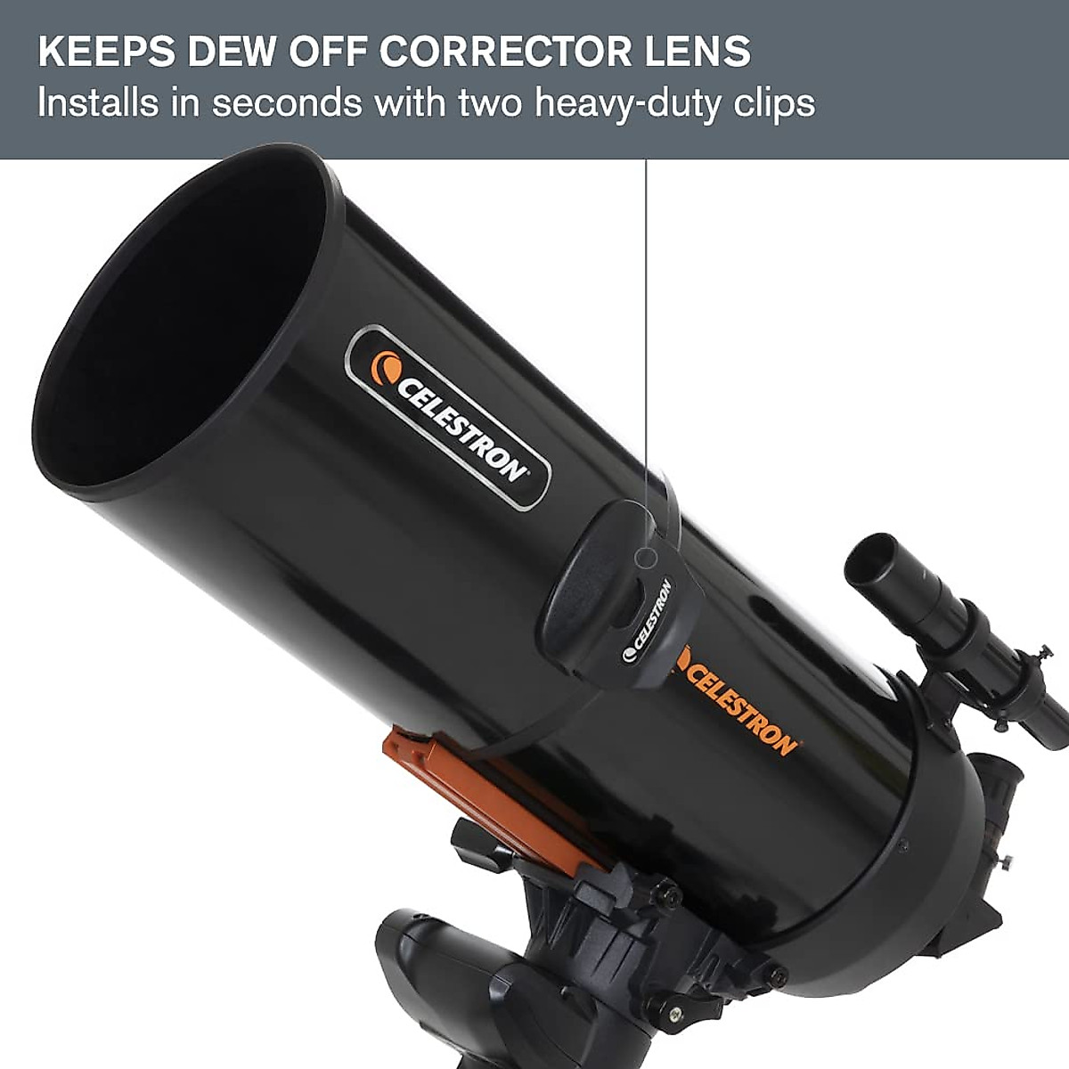 Celestron – Dew Shield with Cover Cap – Aluminum Dew Prevention – Fits 6” Schmidt Cassegrain Telescope