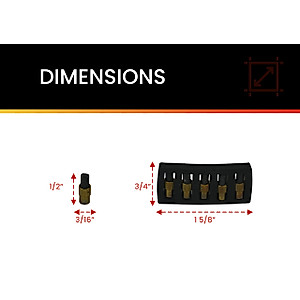 Hot Max 22032 Replacement Flints for Single Flint Striker, 5-Pack