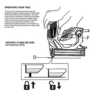 Arrow ET200BN Heavy Duty Electric Brad Nailer, Professional Nail Gun for Trim, Picture Frames, Crafts, Fencing, Uses Brad Nails in 5/8-Inch, 3/4-Inch, 1-Inch, and 1-1/4-Inch
