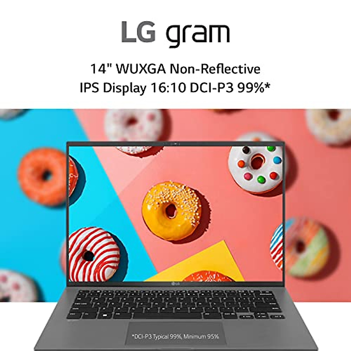 LG gram (2022) 14Z90Q Ultra Lightweight Laptop, 14" (1920 x 1200) IPS Display, Intel Evo 12th Gen i7 1260P Processor, 16GB LPDDR5, 512GB NVMe SSD, FHD Webcam, WiFi 6E, Thunderbolt 4, Windows11, Black