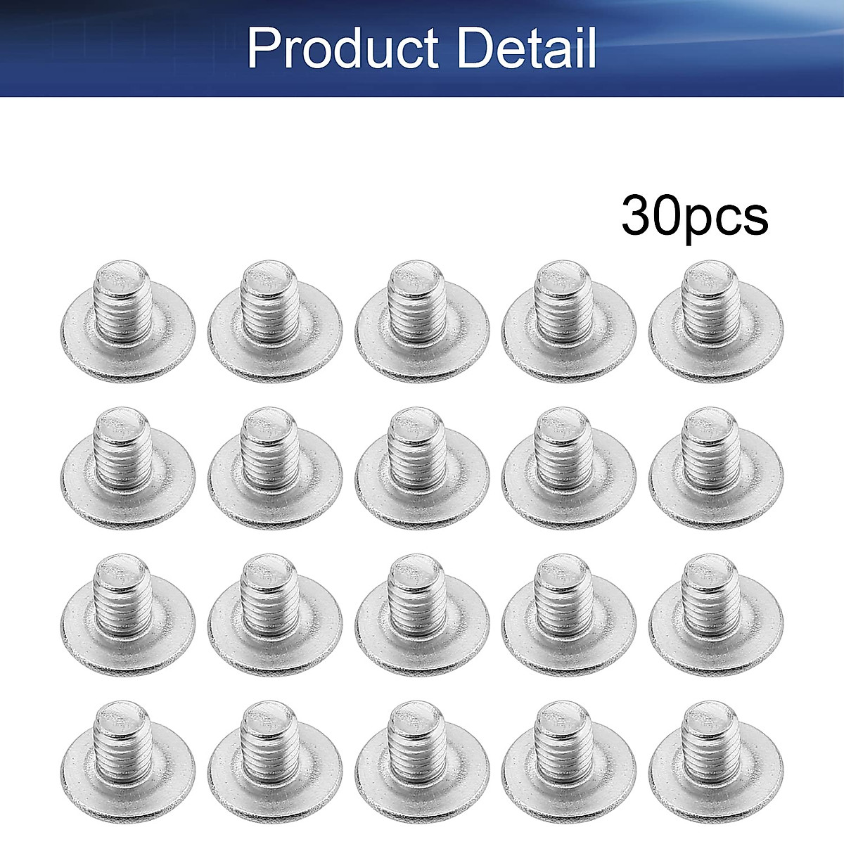Yinpecly 30Pcs M4 x 5mm Machine Screws Phillips Cross Round Head Screw 304 Stainless Steel Fasteners Bolts