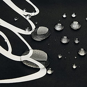 Pyonic Relax Outdooor Waterproof Throw Pillow Covers 18x18 Inch,Square Decorative Garden Cushion with Quotes & Sayings for Patiotent Couch Pack of 2,Black