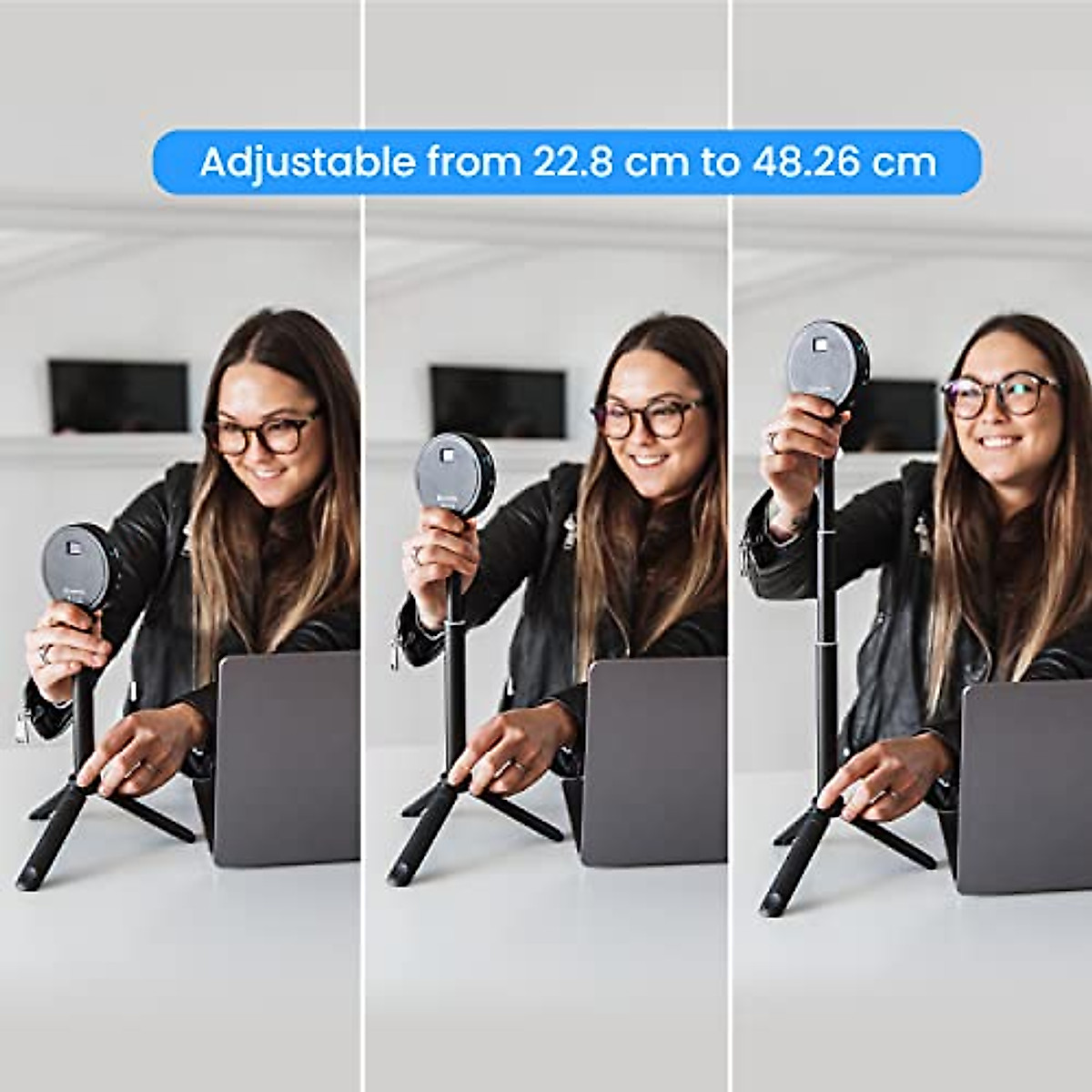 Lume Cube Video Conference Lighting Kit LITE Edition with Stand | Computer Light for Video Conferencing & Live Streaming | Laptop Light & Mount with Adjustable Brightness and Color Temperature