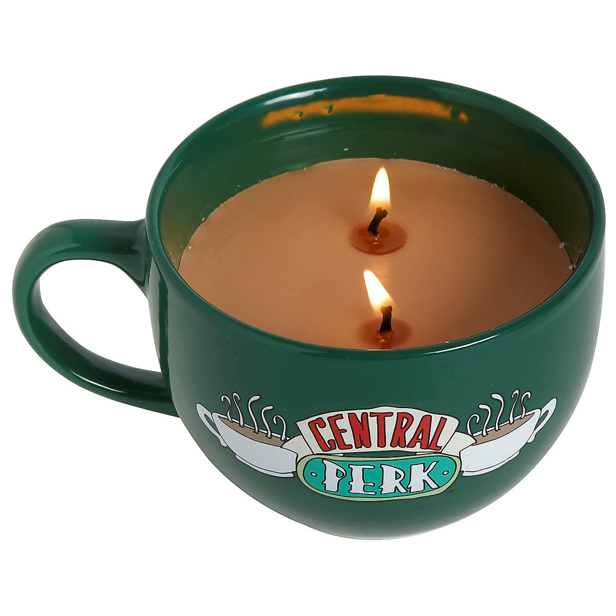 Friends Candle in Central Perk Coffee Mug, Coffee Scented - Natural Soy & Coco Wax - Officially Licensed Friends Merchandise Decor - Christmas Gift for Adults &Teens - 8 oz