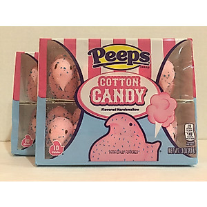 Peeps Limited Edition Cotton Candy Pack of 2, 20 chicks total