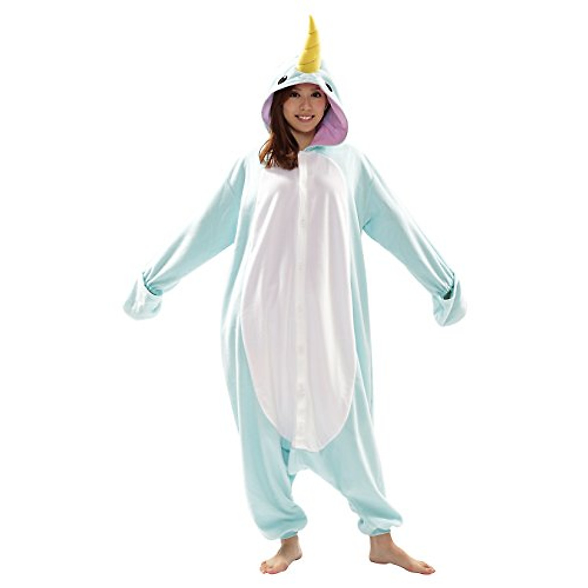 Narwhal Kigurumi - Adult Costume Blue