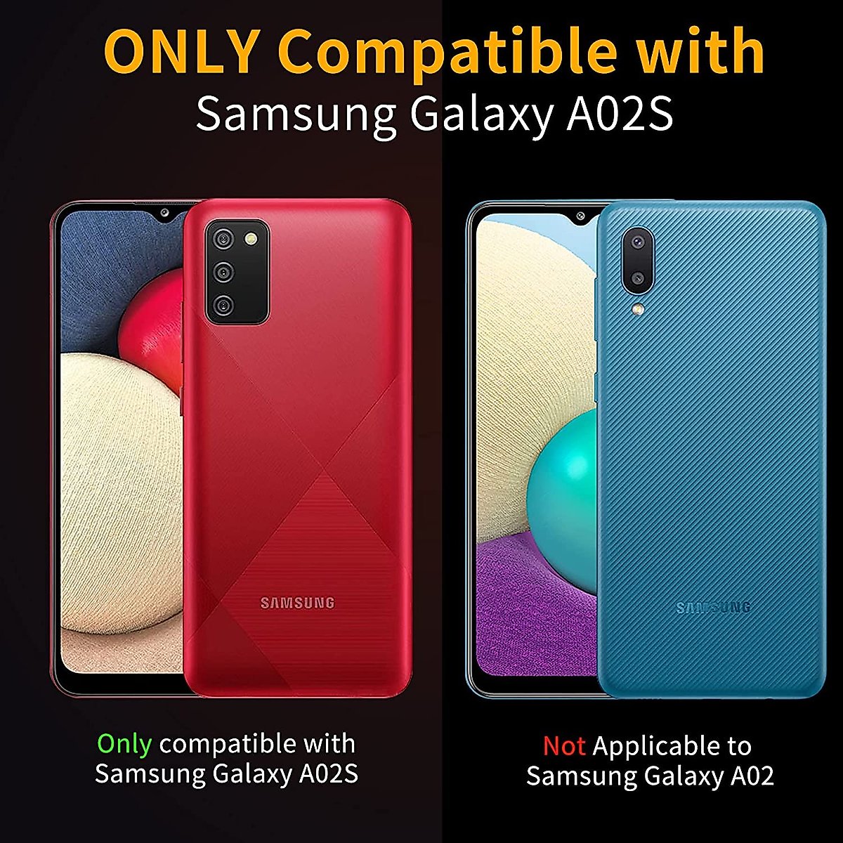 B LABS Compatible with Samsung Galaxy A02s Phone Case - Ultimate Drop Protection with Built-in Screen Protector and Kickstand (Black)
