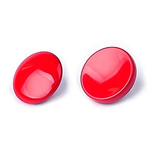 VKO Red Soft Metal Shutter Release Button Compatible with Fujifilm X-T4 X-T30 X-T3 X-T2 X100F X-T20 X-PRO2 X-PRO3 X-E3 X30 X100T X100S RX10 IV M9 M10 Camera 11mm Concave 10mm Convex Surface(2 Pack)