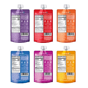 Designer Wellness Protein Smoothies Original Variety Pack & Super Fruits Variety Pack Bundle