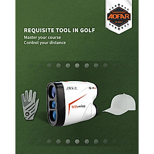 AOFAR GX-6F PRO Golf Rangefinder with Slope and Angle, Flag Lock with Pulse Vibration and Continuous Scan, 600 Yards Rangefinder for Distance Measuring, High-Precision Accurate Gift for Golfers