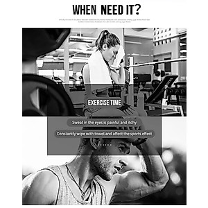 Mcolics Headbands Tie on Headband for Men Women Running Athletic Hair Head Band Elastic Sports Sweat Basketball Stetchy Yoga Workout Sweatband Adjustable Non-Slip Moisture Wicking (Blue)