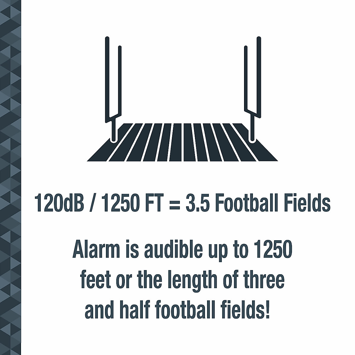 SABRE Personal Alarm With Snap Clip Key Ring, 120dB Alarm, Audible Up To 1,280 Feet (390 Meters), Simple Operation, Reusable