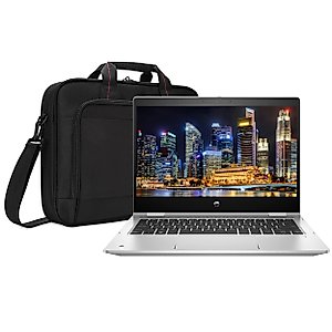 HP ProBook x360 435 G7 2-in-1 13.3in Touchscreen Laptop PC Bundle with Ryzen 5 4500U 6-Core, 16GB DDR4, 256GB M.2 NVMe SSD, 1920 x 1080 Display, Webcam, WiFi, Bluetooth, Win 10 Pro, and Laptop Bag