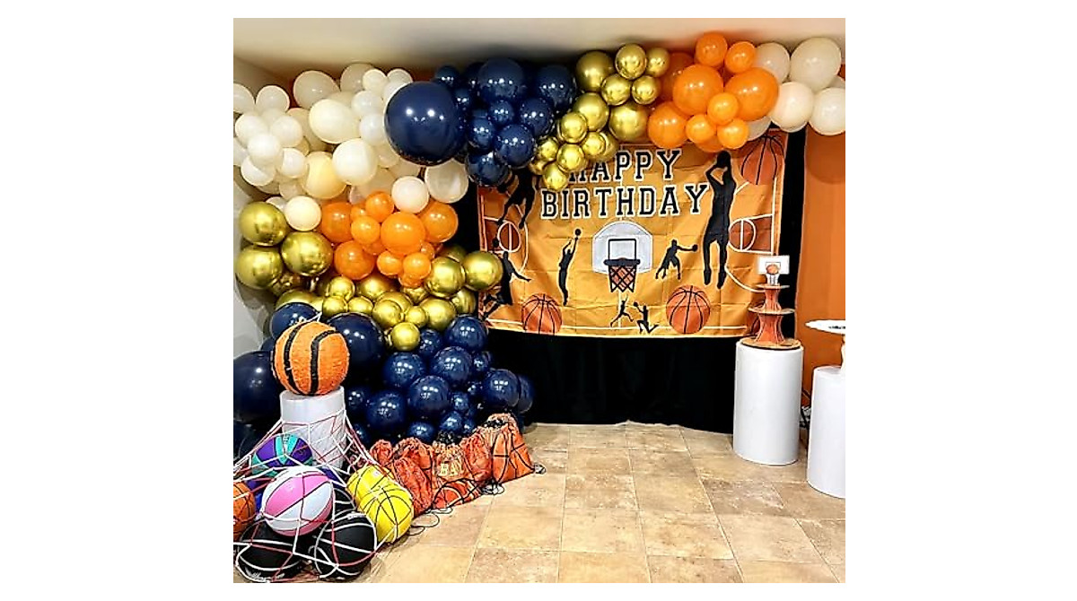 Navy Gold Balloon Arch Kit for Graduation & Parties