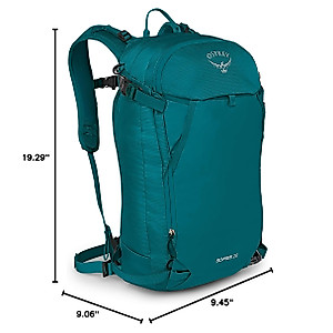 Osprey Sopris 20 Women's Ski Backpack, Verdigris Green, One Size