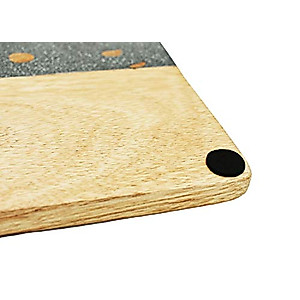 Alchemade Terrazzo And Wood Cutting Board (14.5"x10") - Decorative Board Platter Tray For The Kitchen, Parties, Events And Everyday Use