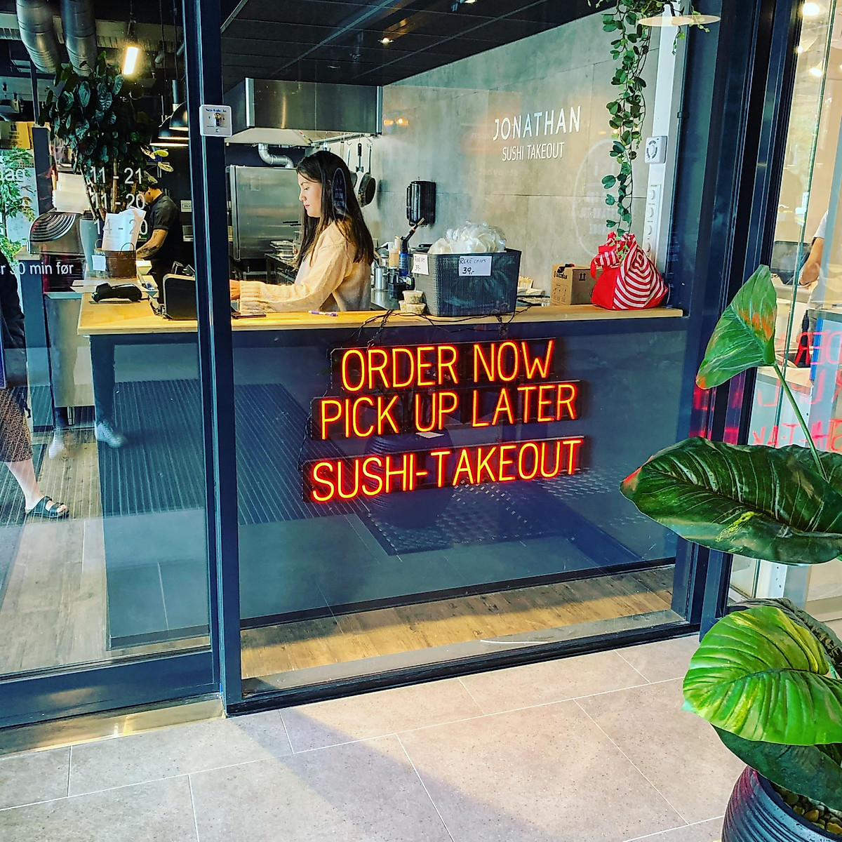 SpellBrite CREPES Sign for Restaurants | Restaurant-Related Signs with Neon Look, Green LED Light | 23.2" x 6.3"